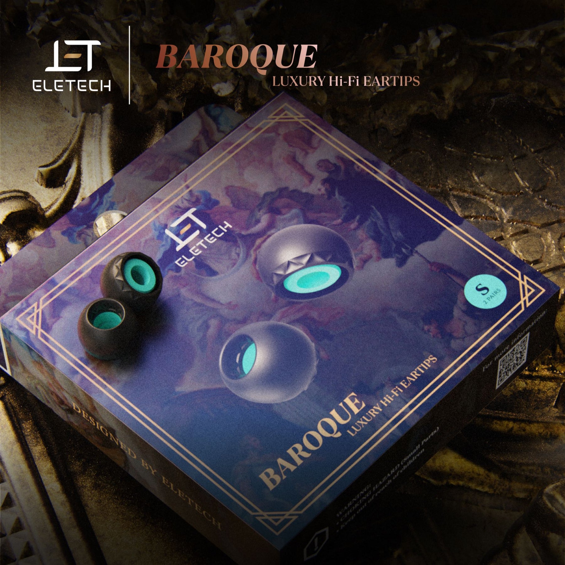 Eletech Baroque Luxury HiFi Eartips for IEMs | Bloom Audio