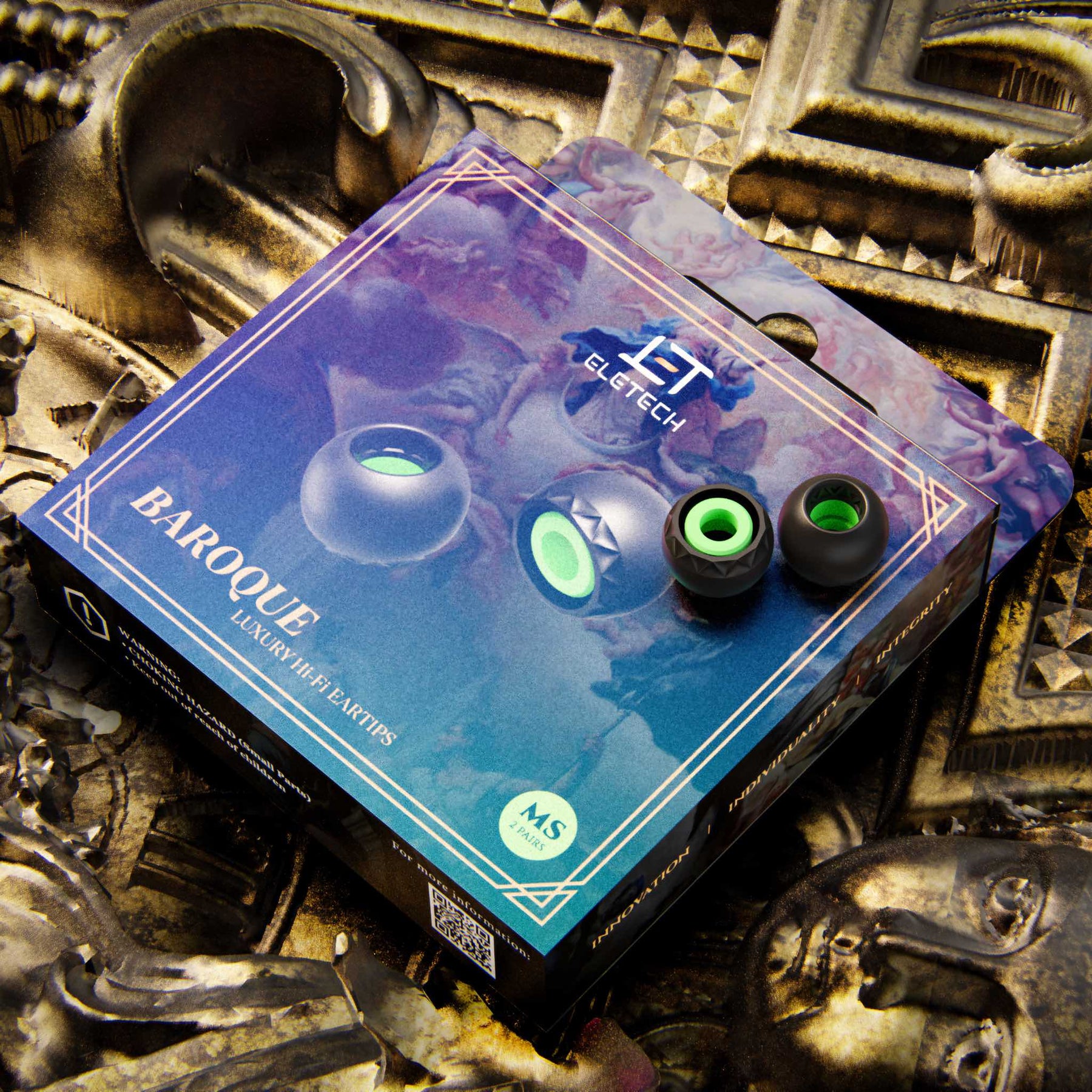 Eletech Baroque Luxury HiFi Eartips for IEMs | Bloom Audio