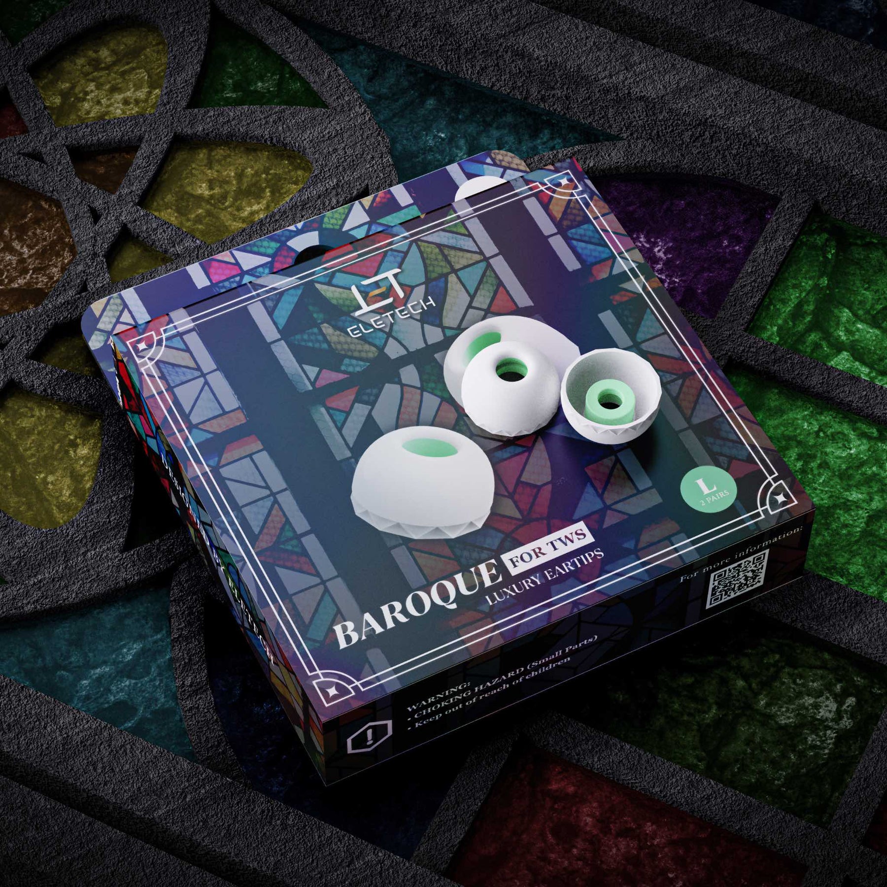 Eletech Baroque Luxury HiFi Eartips for TWS | Bloom Audio