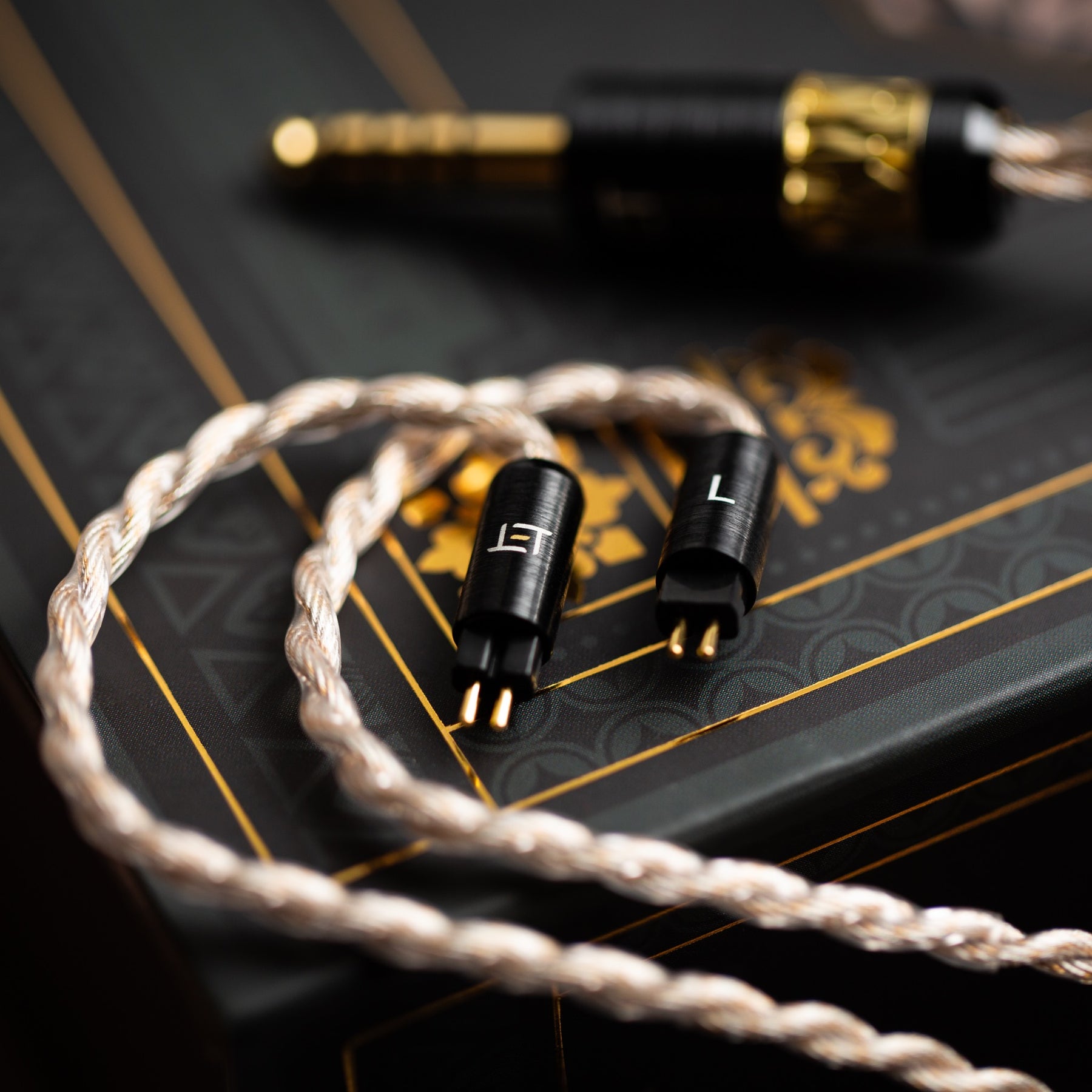 Eletech Sonnet of Adam Gold Silver Flagship IEM Cable | Bloom Audio
